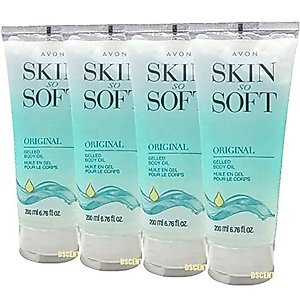 Avon Skin so Soft Original gelled body oil 6.7 fl.oz. Lot 4 tubs