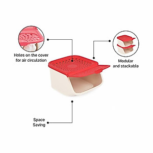 Tupperware potato, onion, garlic container mini access mate 2.3L capacity - 1pc