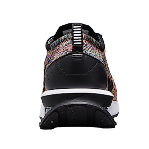 Nike mens Air Max Flyknit Racer Shoes, Multi-color/Black-racer Blue, 11