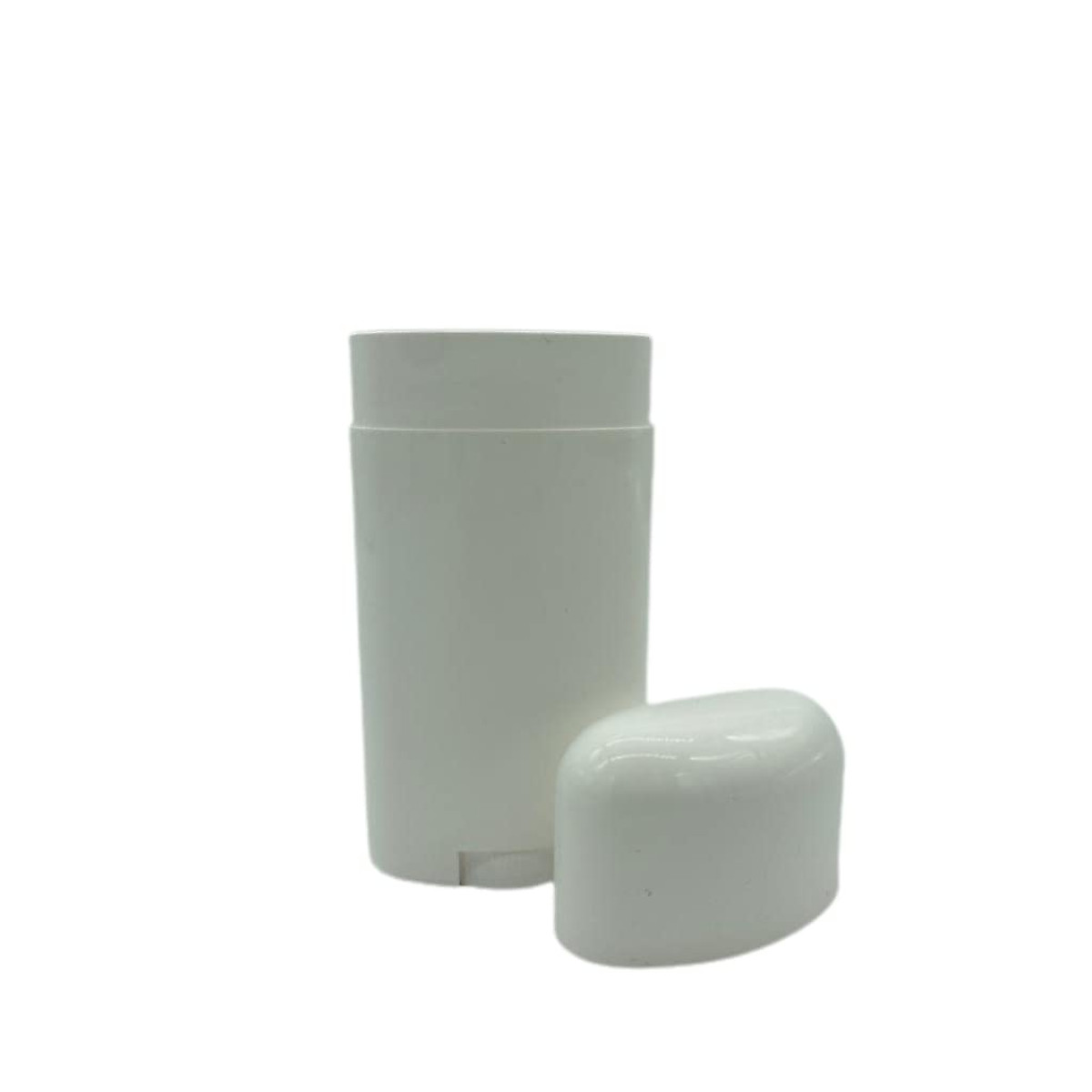 Natural Farms Deodorant Container - Empty - 2.65 Ounce - Twist-Up Refillable Plastic Tube for Deodorants - Cosmetic Crafts - Pack of 3 – Oval Cap