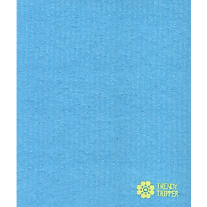 Swedish Dishcloths, Reusable Set of 4-B (FOUR) Solid Mixed Colors (Blue, Grey, Orange, Green)