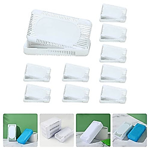 Hemoton Air Freshener Air Freshener Air Freshner 10Pcs Refrigerator Deodorizer Box Household Fridge Deodorizer Box Fridge Box Air Freshener Activated Charcoal Activated Charcoal