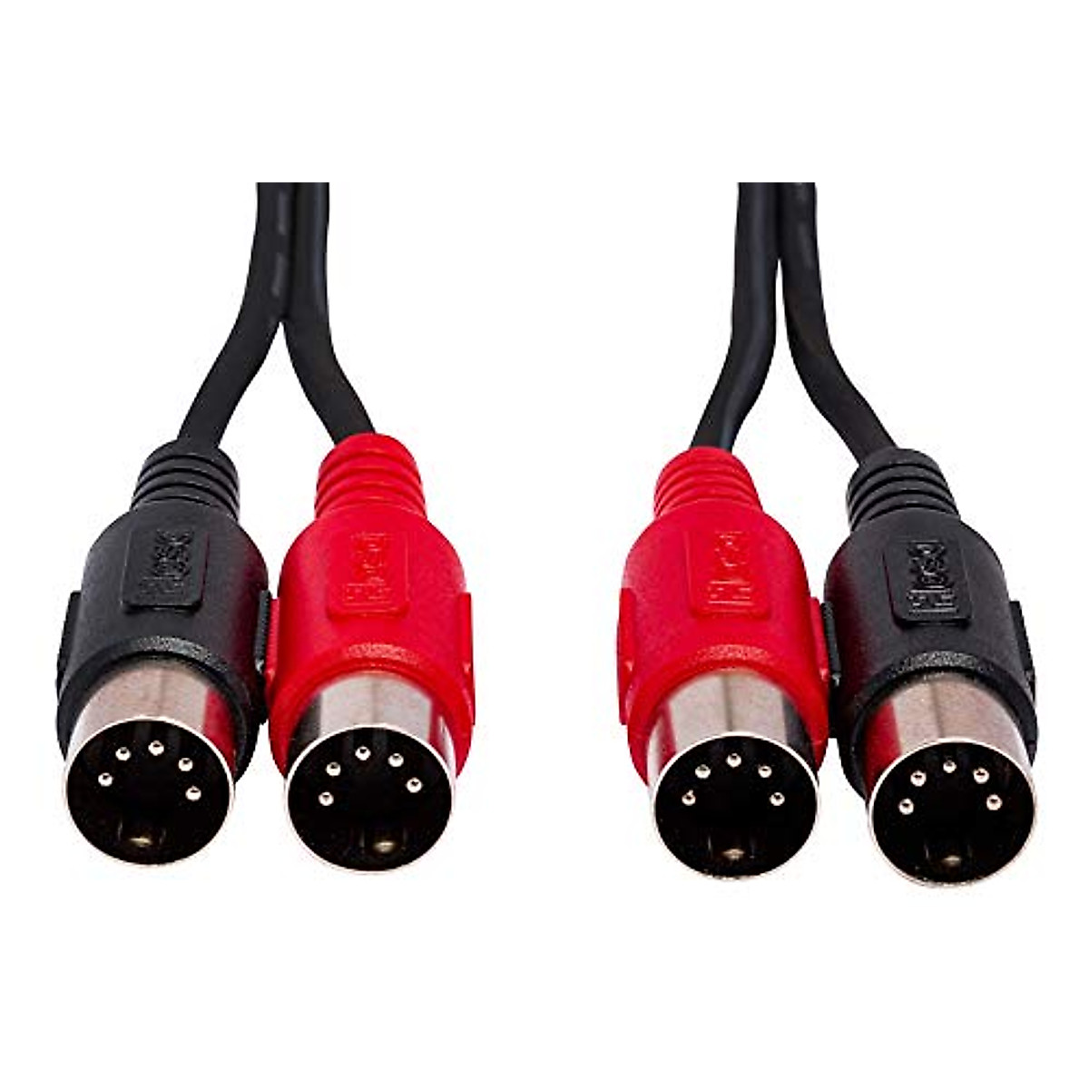 Hosa MID-203 Dual 5-Pin DIN to Dual 5-Pin DIN Dual MIDI Cable, 3 Meters