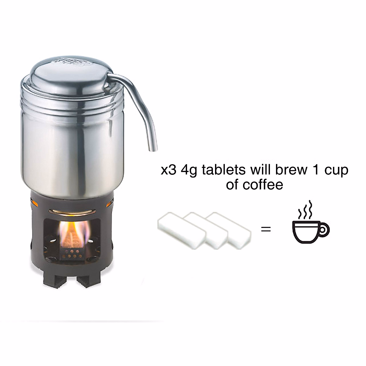 Esbit 4g Solid Fuel Tablets for Backpacking & Camping Stoves & Grills, 1300-Degree Smokeless Emergency Fire Starter Squares, 20 Pack