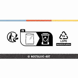 Nostalgic-Art Retro coffee tin box, 44 oz, VW Bulli – Let's Get Away – VW Bus Gift idea, metal clip top can, vintage design