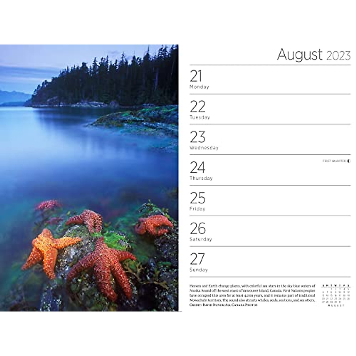 Audubon Engagement Calendar 2023: A Tribute to the Wilderness and its Spectacular Landscapes