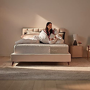 Casper Sleep Nova Polyurethane Foam Hybrid Mattress, Queen, Plush, Light Gray