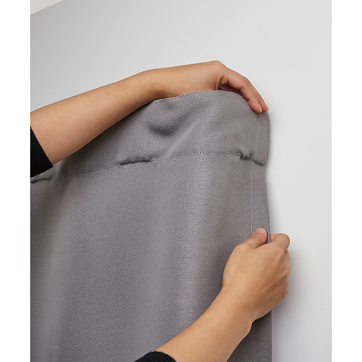 Umbra Twilight Double Curtain Rod Set – Wrap Around Design Ideal for Blackout or Room Darkening Panels, 48 to 88 Inches, Nickel