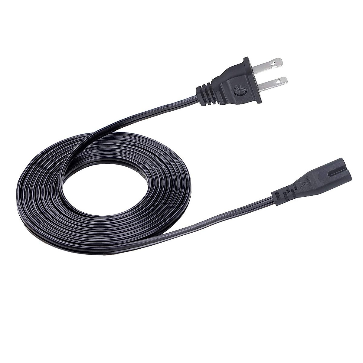 2 Prong Power Cord for JBL PartyBox Party Box 300 1000 100 200 Bluetooth Speaker Audio System Power Cord Replacement 8ft IEC C7 AC Cable