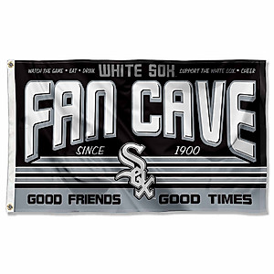 Chicago White Sox Fan Man Cave Banner Flag