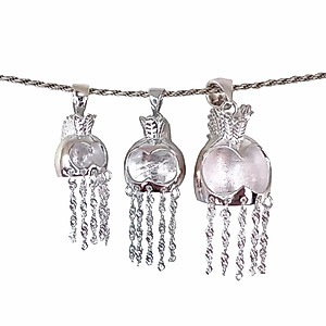 Zero Gravity Hawaii Hawaiian Jewelry Solid Sterling Silver Makaki'i Ikaika Warrior Helmet (Small)