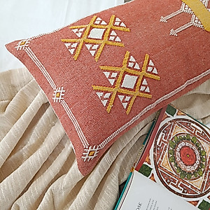 Trade Star Decorative 14x36 Sabra Kilim Lumbar Pillow Cover Hand Crafted Authentic Cushion Cover Long Cushion Case for Bedroom Fall Decor Cushion Cover (Pattern - 2)