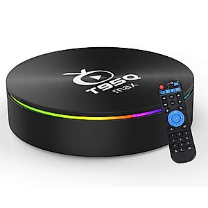 Android 11.0 TV Box T95Q max Amlogic S905X4 with 4GB RAM 32GB ROM 4K Ultra HD H.265 Dual Band WiFi BT 4.0 Media Box 2.4/5Ghz WiFi 100M LAN