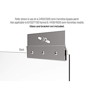 Basco Shower Door Rollers 3/4 inch Diameter Replacements for Sliding Shower Doors,White,ECPPROLLER