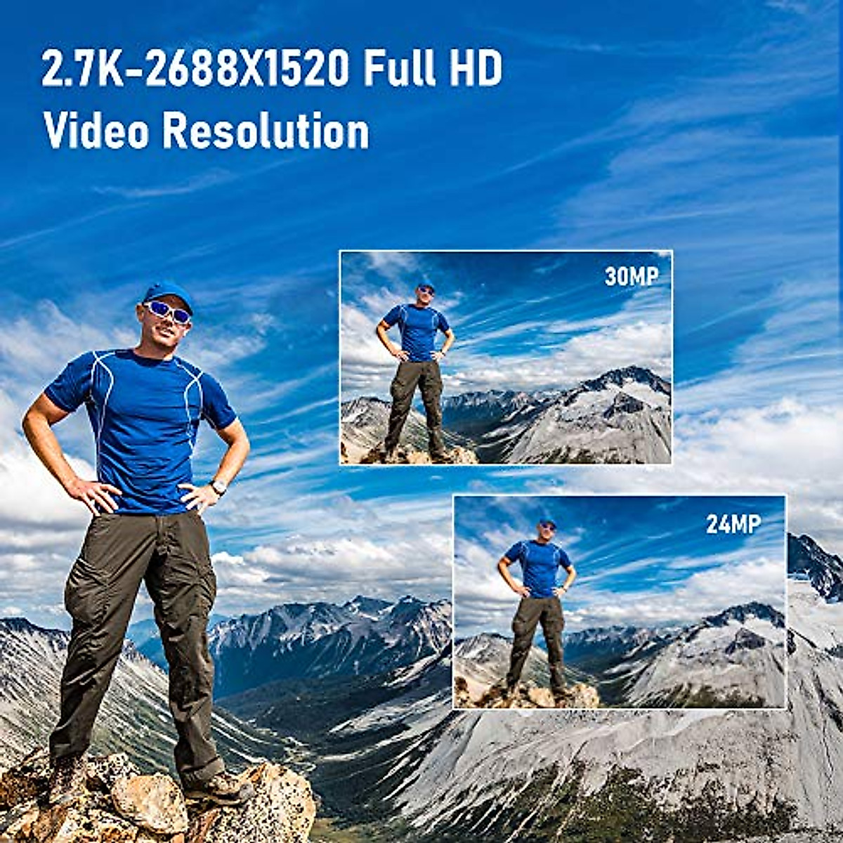 Keculbo 2.7K Camera Digital Camera 30 MP Vlogging Camera (G06B)