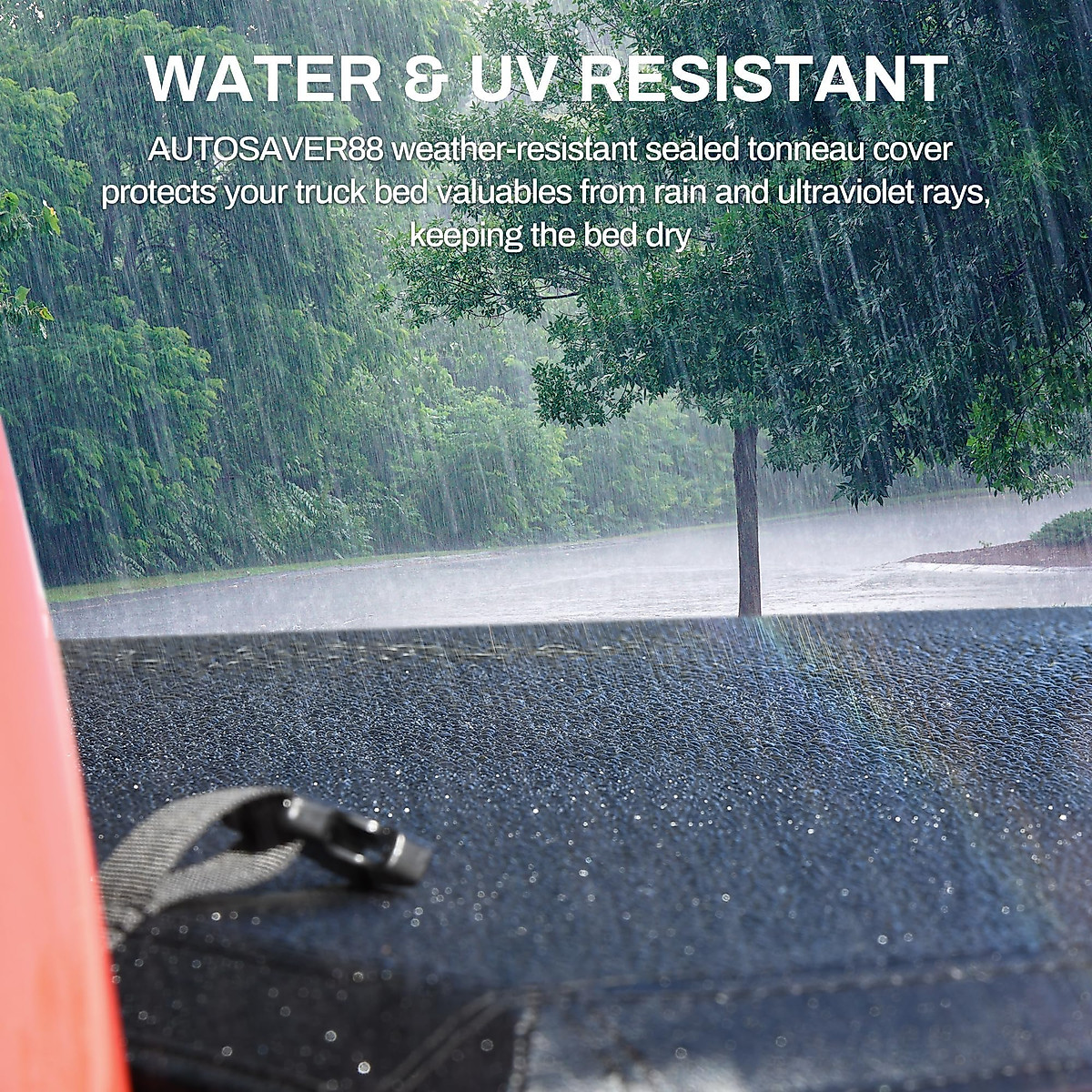 AUTOSAVER88 Soft Tri-fold Truck Bed Tonneau Cover Compatible with 2016-2023 Toyota Tacoma (Excl. Trail Edition) 5ft Bed