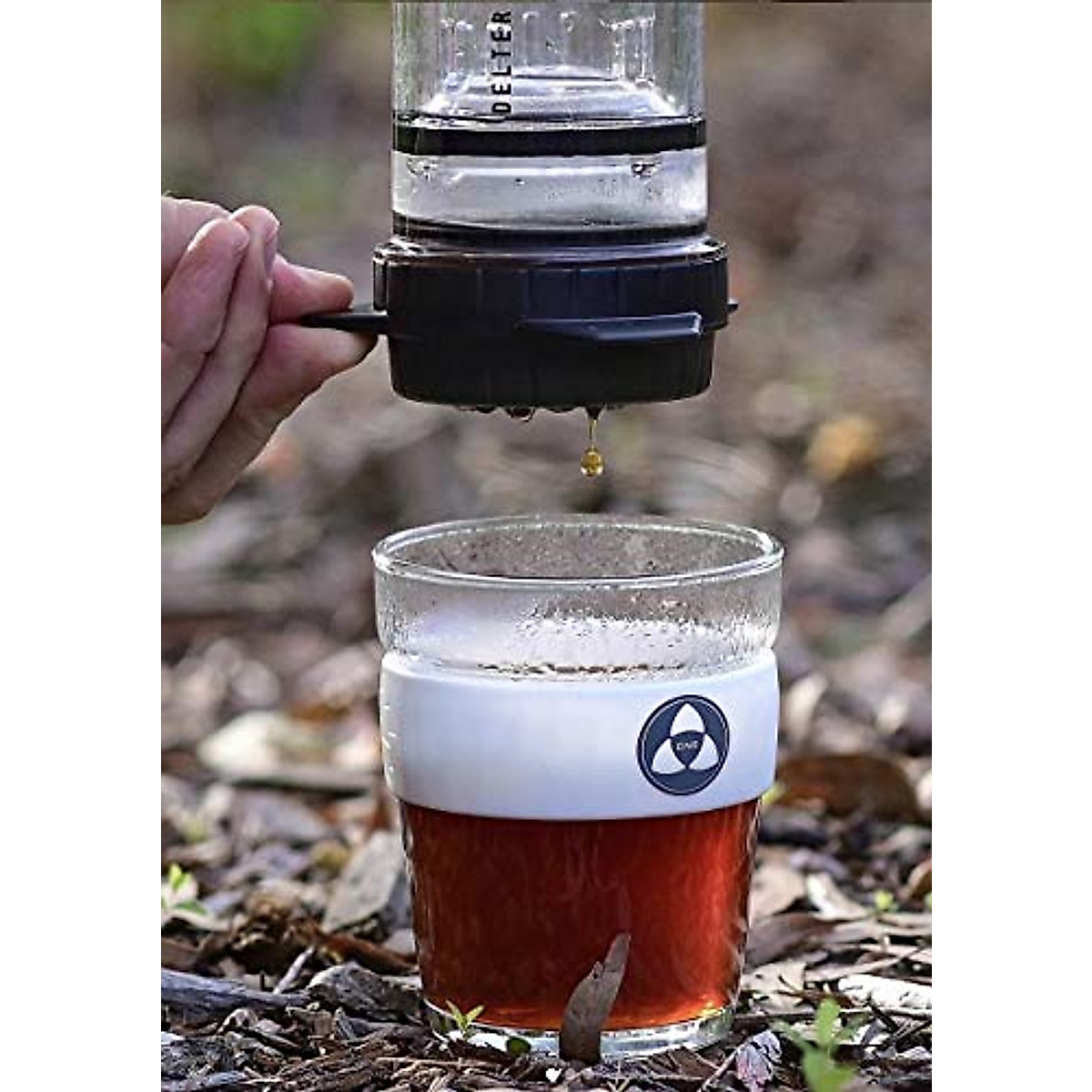 Delter Coffee Press, 400ml, Transparent Grey