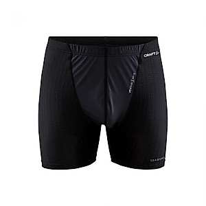 Craft Sportswear Men's Active Extreme X Wind Boxer, Black-Granite, Large