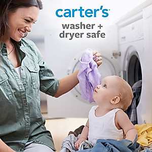 Carters Waterproof Fitted Crib Mattress Pad and Toddler Crib Mattress Protector - Baby Crib Mattress Cover - Protective Sheet for Boys and Girls Bedding Sets White