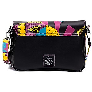 Buckle-Down Disney Wallet, Nightmare Before Christmas Sally Patchwork, Vegan Leather (Crossbody Bag)