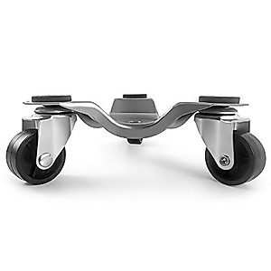 QWORK 4 pcs 6" Steel Tri-Dolly, 200 lbs Load Capacity, Great for Moving Furniture & Appliances, Durable and Easy to Use