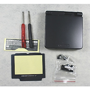 Gametown® Full Housing Shell Pack Case Cover for GBA SP Gameboy Advance SP Black