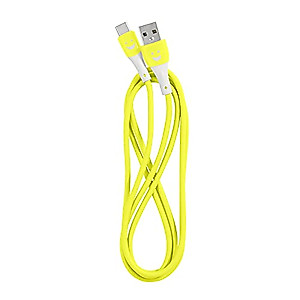S5E5X 5A Fast Charging Cable Type-C, Liquid Silicone Macaron Charging Cable 1.2m 5A Fast Charging Data Cable Replacement (Yellow)