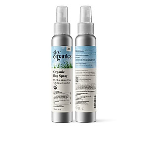 Sky Organics Organic Bug Spray for Body, Alcohol & DEET Free USDA Certified Organic to Protect & Repel, 4 fl. Oz.