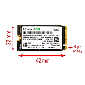 OEM SK Hynix 256GB M.2 PCI-e NVME Internal Solid State Drive 42mm 2242 Form Factor M Key