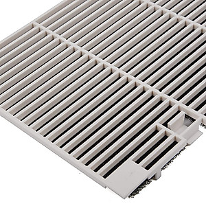 PIT66 RV A/C Ducted Duo-Therm Air Grille, Compatible with Dometic 3104928.019, Replace A-Conditioner Grill with Filter Pad - Polar White