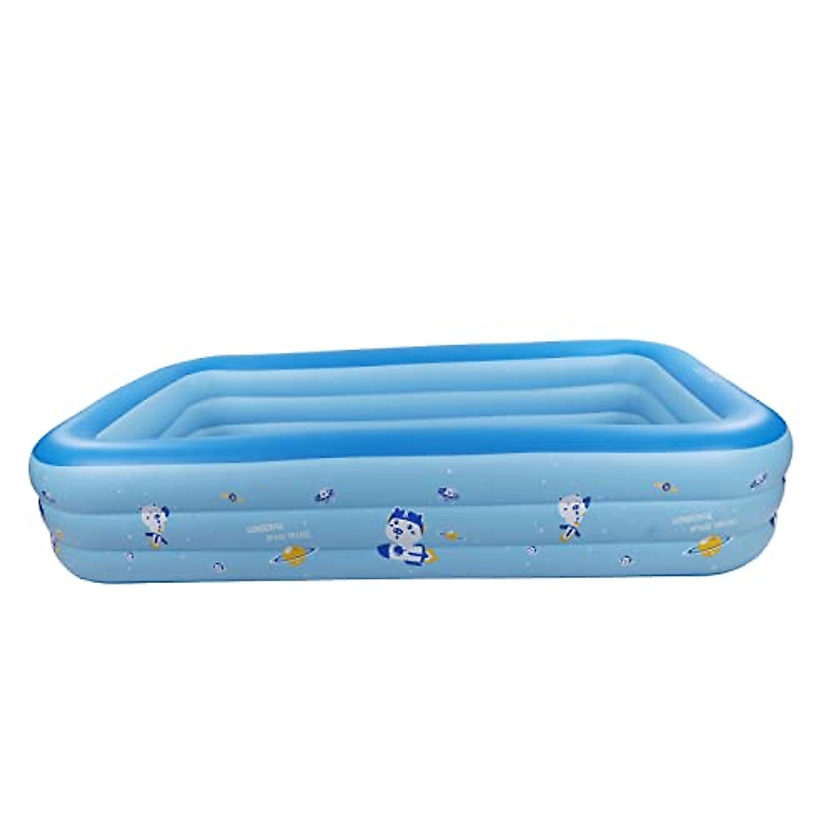 Family Lounge Pool, Durable Material Sturdy Inflatable Swimming Pool Fast Drainage Thickened for Garden