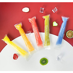 120 Pack Popsicle Bags for Kids Adults, Disposable Ice Pop Bags Freezer Tubes with Zip Seals Funnel, for Healthy Snacks, Juice, Ice Candy Pops, Fruit Smoothies and Yogurt (2 x 8.7")