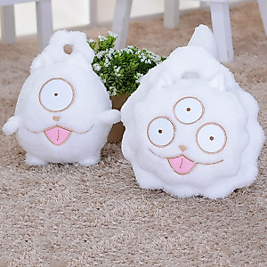 ZCPACE Anime Land of The Lustrous Plush Toy Stuffed Houseki No Kuni Pillow Phosphophyllite Diamond Dog Inu Shiro Cosplay Toys (7.08'', Three Eyes)