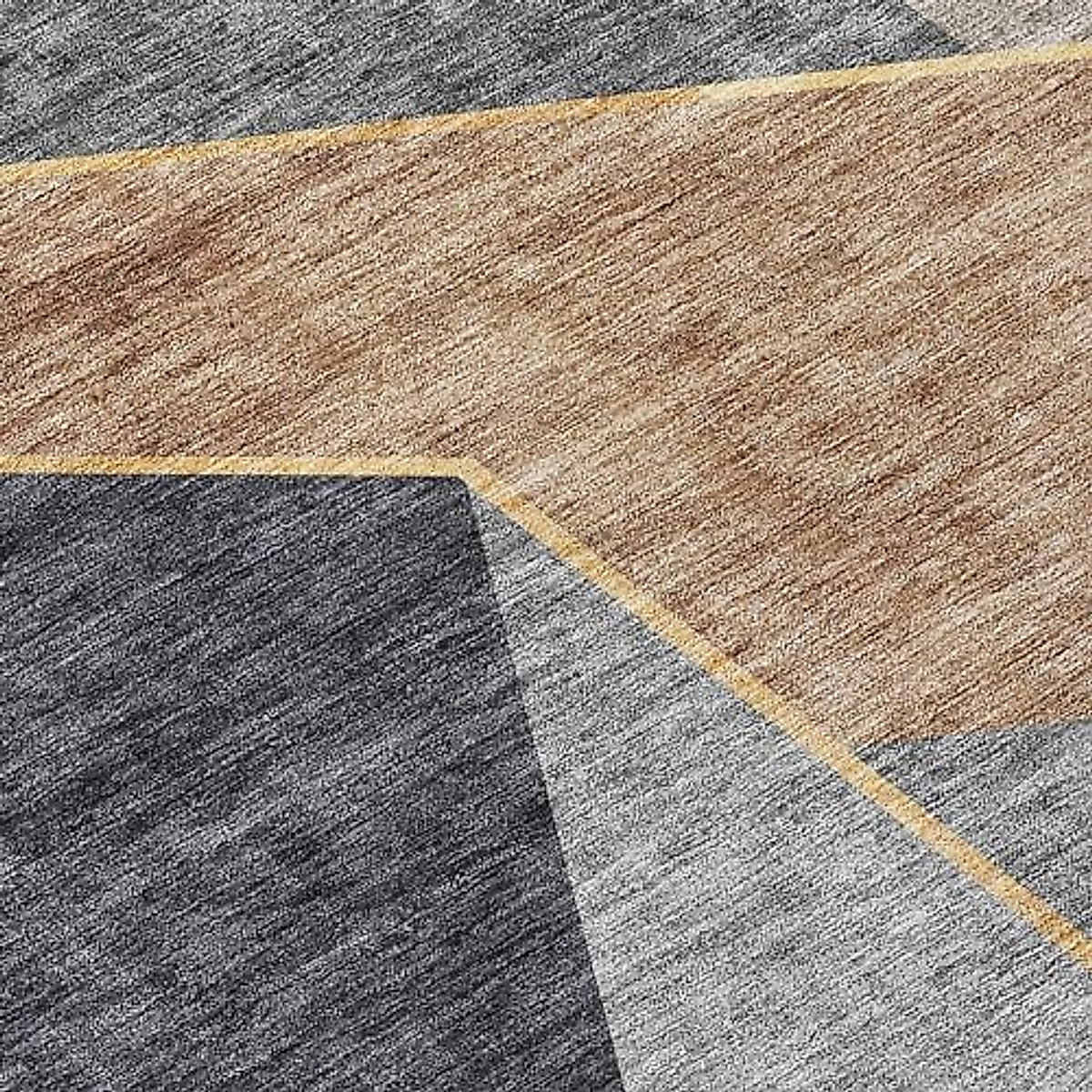 Addison Rugs Chantille ACN648 Charcoal 5' x 7'6" Indoor Outdoor Area Rug, Easy Clean, Machine Washable, Non Shedding, Bedroom, Living Room, Dining Room, Kitchen, Patio Rug