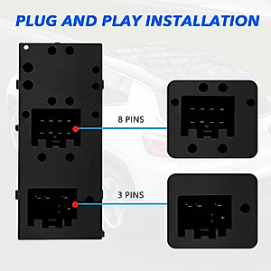 Driver Side Master Power Window Switch 5L1Z14529AA for Ford F150 2004 2005 2006 2007 2008, for Ford Expedition 2003 2004 2005 2006, for Ford Crown Victoria 2003-2008