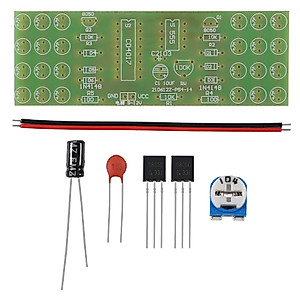 DORHEA 3 Set LED Flashing Lights Practice Board - NE555 CD4017 IC Kits - Red Blue Dual-Color DIY Kit - Strobe Electronic Suit Flashing Lights Components