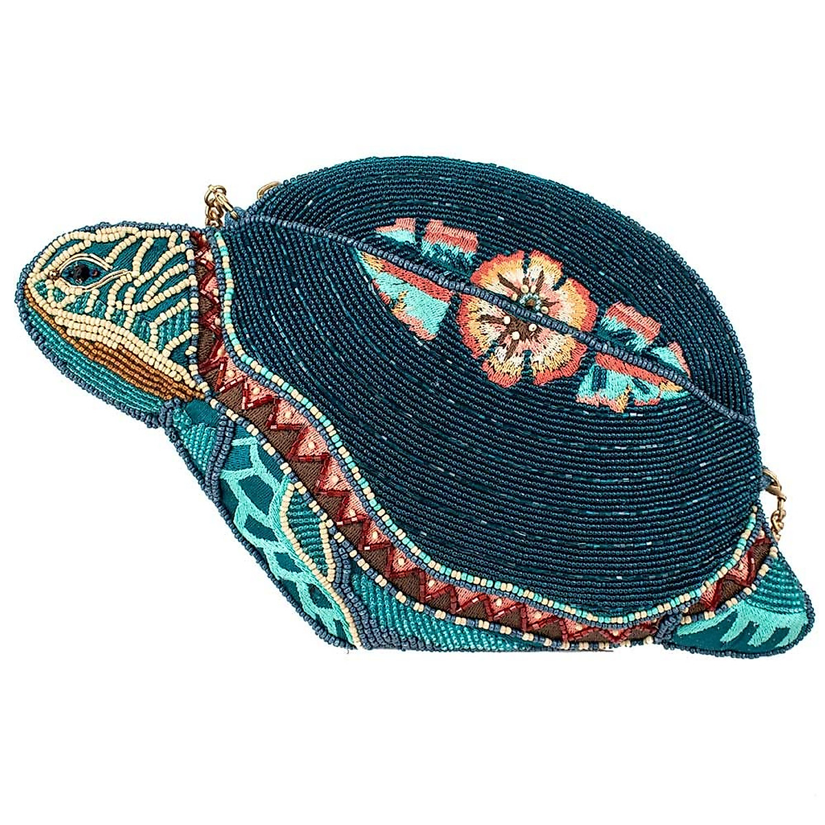 Mary Frances Island Turtle Crossbody Clutch