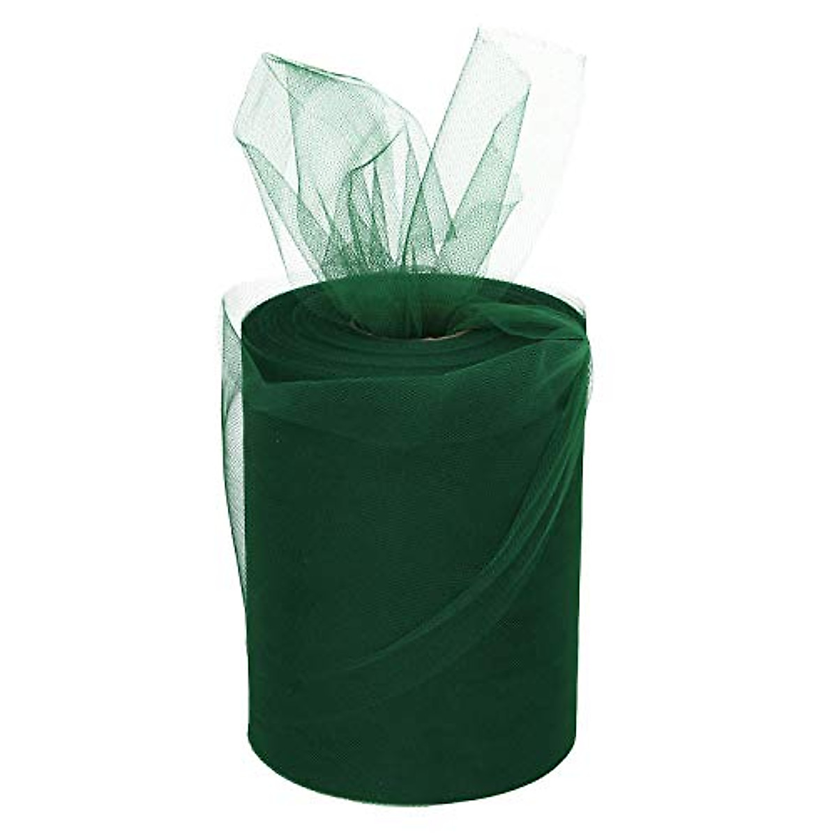 Dark Green Tulle Roll Spool 6 Inch x 100 Yards for Tulle Decoration