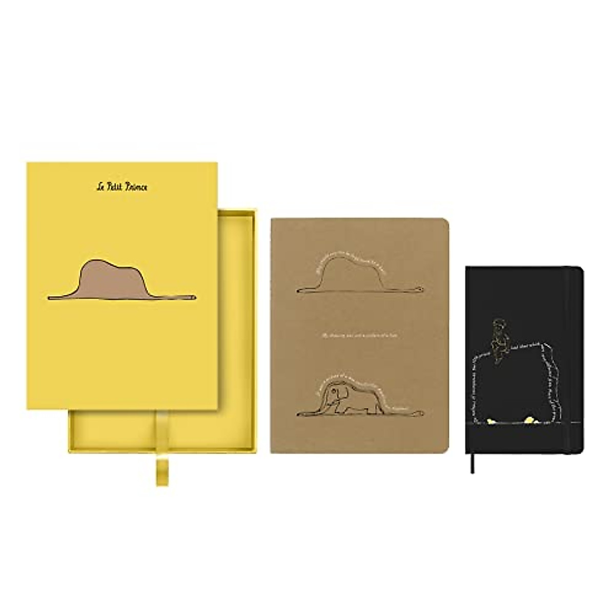 Moleskine Limited Edition Le Petit Prince, Cahier Journal, Plain/Blank & Hard Cover Notebook, Ruled/Lined, Collector's Box, Elephant