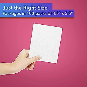 Twisting Wax Paper Sheets for Food (100)– Rectangle Caramel Wrappers Non Stick –Semi Translucent Confectioners Patty Paper
