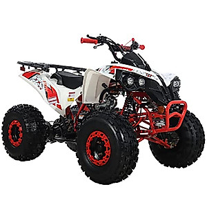 X-PRO Storm 125 125cc ATV Quad Adults ATV 4 Wheelers Youth 4 wheeler ATVs Big Boys ATVs Quads (Red)