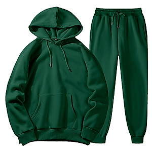 JMMSlmax Unisex 2 PC Sweatsuit Set Jogger Sweatpants Men Women Oversized Long Sleeve Hoodie Pullover Sweatshirt Tracksuit