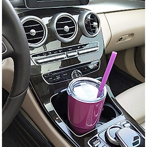 ALINK 6 Silicone Smoothie Straws + 6 Extra Wide Boba Tea Straws