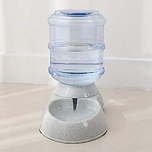 Liry Products Pet Water Dispenser Station Automatic Gravity Waterer Replenish Self-Dispensing Drinking Fountain Dog Cat Animal Bowl Dish Stand