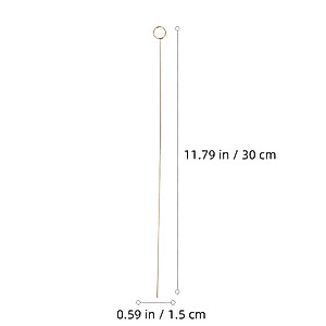 VOSAREA 50pcs Metal Floral Place Card Holder Round Shaped Memo Photo Holder Flower Picks Clip for Wedding Birthday Baby Shower (Round Shape)