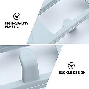 10Pcs Pants Storage Hanger Pants Hangers Plastic Skirt Hangers with Clips Space Saving Trouser Clips Hanger for Pants Skirts Clothes Slacks Clothes Drying Rack Blue Anti- Slip Hanger