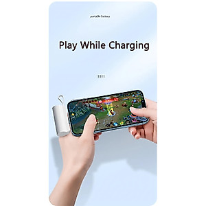 COMPAZZ Mini Portable Charger Power Bank for iPhone, with USB C Cable. Fast Charging Battery Pack Charger Portable Emergency Phone Charger. Travel Essentials Portable Phone Charger 5000mAh Powerbank.