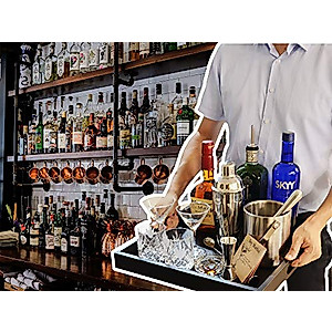 Square Wood Serving Tray with Handle, Ottoman Decorative for Home, 16x16 inches Black