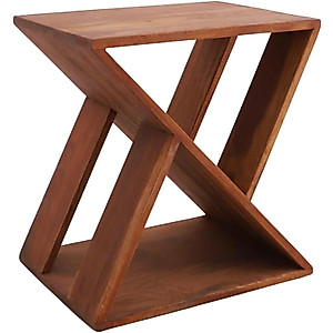 NORDIC STYLE TEAK Wood Shower and Spa Bench with Shelf, Indoor and Outdoor Use (Slatted Design)