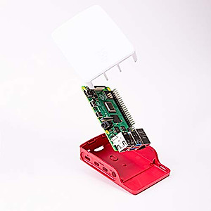 Vilros Basic Starter Kit for Raspberry Pi 4 Model B with Official Raspberry Pi Accessories-Includes: Raspberry Pi 4 Board, Official Raspberry Pi Case, Case Fan, Power Supply and More (2GB, Red/White)